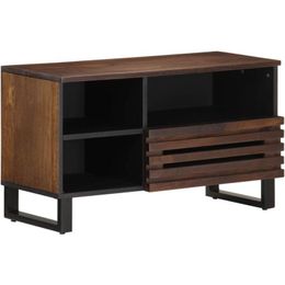 Torana - TV-Schrank Braun 80x34x46 cm Massivholz Mango