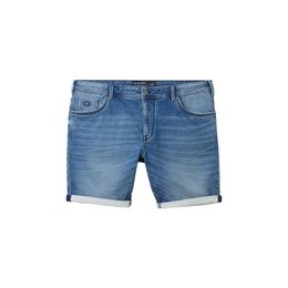 Tom Tailor Herren Plus Size - Jeansshorts, blau, Uni, Gr. 42