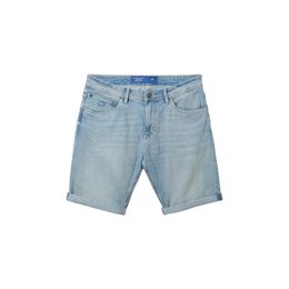 Tom Tailor Herren Josh Jeansshorts, blau, Uni, Gr. 36