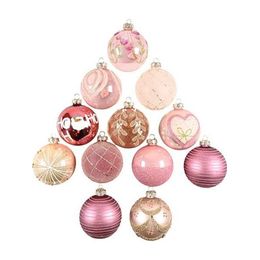 Det Gamle Apotek 12 pcs - Christmas Ornament box - Pink