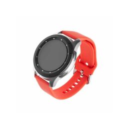 FIXED Silicone Strap for Smartwatch Universal 22 mm Red