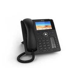 Snom D785 Prof. Business Phone schwarz Schnurgebundenes Telefon, VoIP Bluetooth, PoE Farbdisplay Schwarz