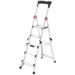 Hailo TL 100 TopLine 8450100 Aluminium Teleskopleiter Arbeitshöhe (max.): 3.09 m Silber, Rot, Schwarz 8.8 kg