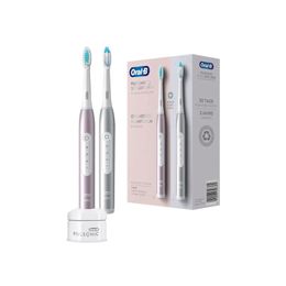 Oral-B Pulsonic Slim Luxe 4900 Duo elektrische Schallzahnbürste platinum/rose