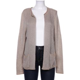 Mrs Hugs Damen Strickjacke, beige, Gr. 44