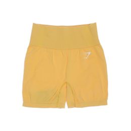 Gymshark Damen Shorts, gelb, Gr. 36