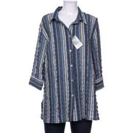 Ulla Popken Damen Bluse, blau, Gr. 46