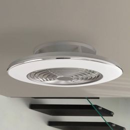 Deckenventilator Alisio, LED, App-steuerbar, chrom