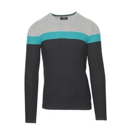 Koroshi Pullover Herren Gr&ouml;&szlig;e XL t&uuml;rkis / hellgrau / schwarz