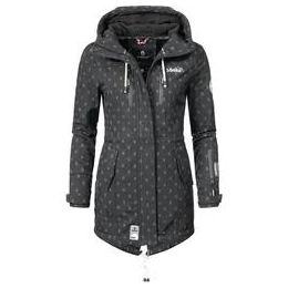 Funktionsmantel Marikoo "Zimtzicke" Gr. XXL (44), schwarz Damen Mäntel sportlicher Softshell Parka mit Kapuze