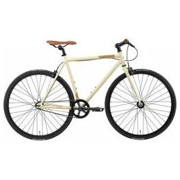 Singlespeed Bikestar Fahrräder Gr. 53cm, 28 Zoll (71,12cm), beige für Damen und Herren