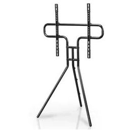 Hama TV-Ständer "TV Ständer, Staffelei freistehend, 191 cm, 75 Zoll", TV Stand, höhenverstellbar, bis 40 Kg, Gerätehalterungen, schwarzB:75,1cm H:133,5cm T:54cm