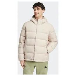 Outdoorjacke Adidas SPORTSWEAR "HELIONIC HOODED DAUNENJACKE" Gr. XL, beige (wonder beige, wonder beige) Herren Jacken