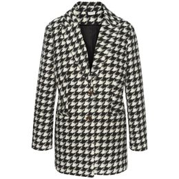 Lascana Between-Seasons Coat female size XXXL Black / White