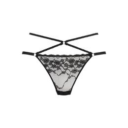 Petite Fleur Gold By Lascana String Damen Gr&ouml;&szlig;e L schwarz