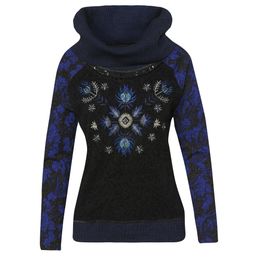 Koroshi Shirt Damen Gr&ouml;&szlig;e XXL blau / dunkelblau / mischfarben