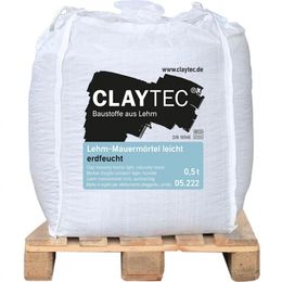 ClayTec Lehm-Mauerm&ouml;rtel leicht, ERDFEUCHT, 500 kg (Bigbag)