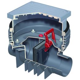 Aco Einfachr&uuml;ckstauverschluss Triplex-K Typ 1, DN 100