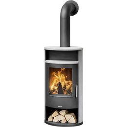 Justus Kaminofen Island 7 mit ergonomischem Griff, Speckstein (grau)