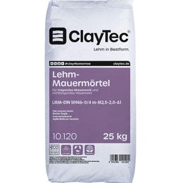 ClayTec Lehm-Mauerm&ouml;rtel, 25 kg (Sackware)