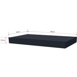Gutta Rechteckvordach BS anthrazit Dach, 160x90x15,5 cm