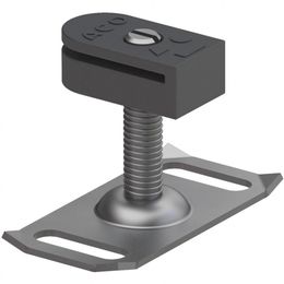 Aco Frameline Fit in H&ouml;henversteller f&uuml;r Fassadenentw&auml;sserung, 50 mm, Stahl verzinkt