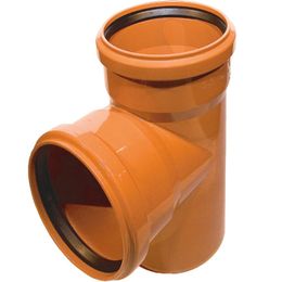 Wellker KG Abzweig DN 110/110 Abwasserrohr, 87 Grad
