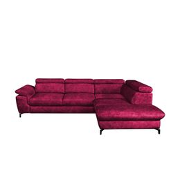 switch Ecksofa Alegra ¦ rot ¦ Maße (cm): B: 277 H: 93 T: 237