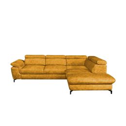 switch Ecksofa Alegra ¦ gelb ¦ Maße (cm): B: 277 H: 93 T: 237