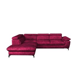 switch Ecksofa Alegra ¦ rot ¦ Maße (cm): B: 277 H: 93 T: 237