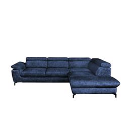 switch Ecksofa Alegra ¦ blau ¦ Maße (cm): B: 277 H: 93 T: 237