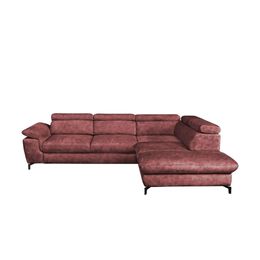 switch Ecksofa Alegra ¦ rot ¦ Maße (cm): B: 277 H: 93 T: 237