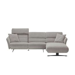 Medium Ecksofa Yasmin ¦ grau ¦ Maße (cm): B: 325 H: 93 T: 185