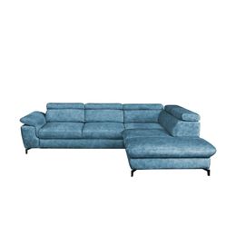 switch Ecksofa Alegra ¦ blau ¦ Maße (cm): B: 277 H: 93 T: 237