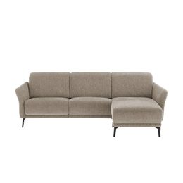 Höffner Ecksofa New York ¦ beige ¦ Maße (cm): B: 251 H: 85 T: 179