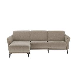 Höffner Ecksofa New York ¦ beige ¦ Maße (cm): B: 251 H: 85 T: 179