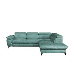 switch Ecksofa Alegra ¦ grün ¦ Maße (cm): B: 277 H: 93 T: 237