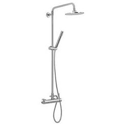 Evenes Brause-System Nestos Stabhandbrause, Kopfbrause Ø 190 mm und Mischer, chrom - 93 160 82