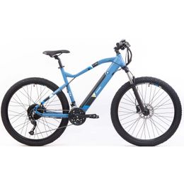 E-Bike Telefunken "Aufsteiger M923" E-Bikes Gr. 52cm, 27,5 Zoll (69,85cm), blau Pedelec, Elektrofahrrad für Damen u. Herren, MTB