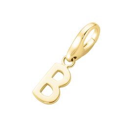 Charm Buchstabe Giorgio Martello MILANO "Buchstabe B, Silber 925" Charms goldfarben (gold) Damen