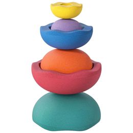 Balancetrainer Stapelstein "Inside rainbow classic", bunt, Balancetrainer, Kinder, H: 87,6cm Ø 21,2cm, Polypropylen, bis zu 50 kg belastbar, H:87,6cm Ø:21,2cm