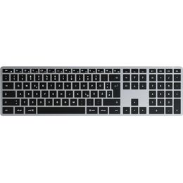 Satechi Tastatur "Slim X3 Bluetooth Keyboard-DE (German)", Tastaturen, grau (anthrazit)B:42cm H:11cm T:1cm