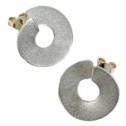 Paar Ohrstecker DeMarie "eloxiertes Aluminium silberfarben" Gr. ONE-SIZE, Metall, silberfarben (silbergrau) Damen Ohrringe Ohrstecker Ohrschmuck