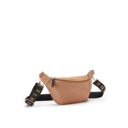 Bauchtasche ELBSAND Gr. B/H/T: 26cm x 12cm x 7cm, braun (camel) Damen Taschen CrossBody, Gürteltasche, Brusttasche, Hüfttasche VEGAN