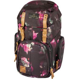 Laptoprucksack Nitro "Weekender" Gr. B/H/T: 30cm x 55cm x 23cm, schwarz (black rose) Herren Rucksäcke Reiserucksack mit Laptopfach, Schulrucksack, Wanderrucksack