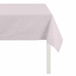 Tischdecke Apelt "7901 Uni" Gr. 2, rosa, B:100cm L:100cm, Polyester, Viskose, Tischdecken, Fleckschutz