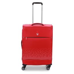 Koffer Roncato "Trolley CROSSLITE M" Gr. B/H/T: 44cm x 64cm x 27cm 73 l, rot Koffer Reisegepäck mittel groß Volumenerweiterung TSA-Zahlenschloss