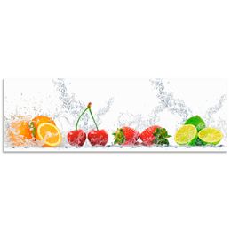 Küchenrückwand Artland "Fruchtig erfrischend gesund Fruchtmix" Spritzschutzwände Gr. B/H: 170cmx55cm, bunt Alu Spritzschutz mit Klebeband, einfache Montage