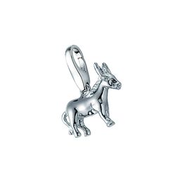 Charm-Einhänger Giorgio Martello MILANO "Esel, Silber 925" Charms silberfarben (silber) Damen