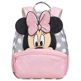 Kinderrucksack Samsonite "Disney Ultimate 2.0, S, Minnie Glitter" Gr. B/H/T: 24cm x 29cm x 14cm, rosa (minnie glitter) Kinder Rucksäcke Kinderrucksack Kindergartenrucksack Kinderfreizeitrucksack